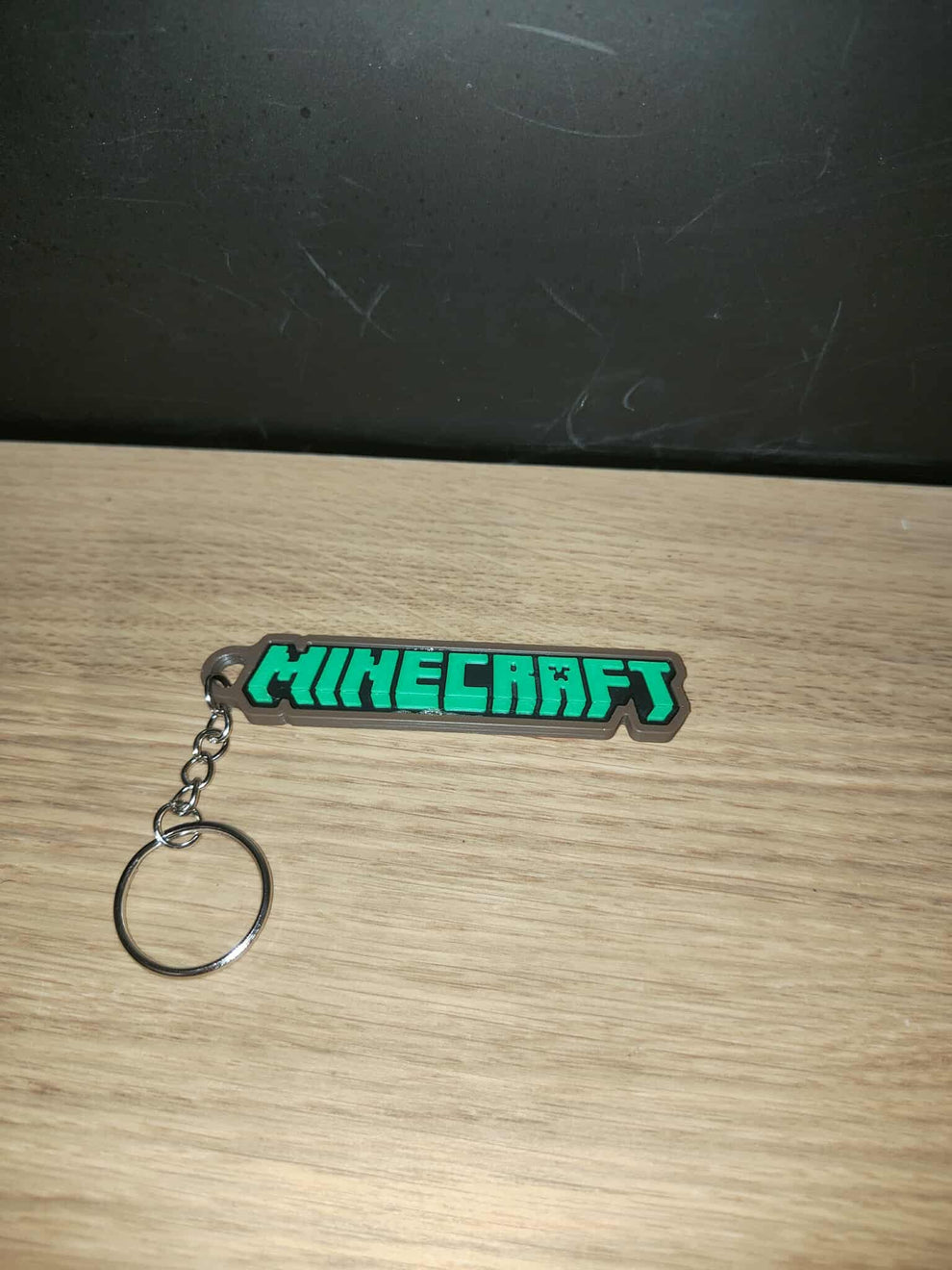 Minecraft logo keychain – Flexi Stuff